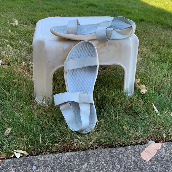 CROCS | Shoes | Crocs Literide Light Blue Sandals Women 9 | Poshmark